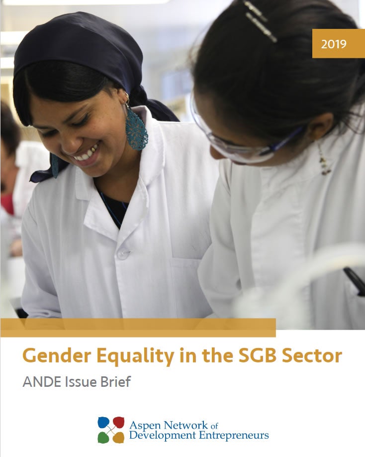 Gender Equality in the SGB Sector - ANDE