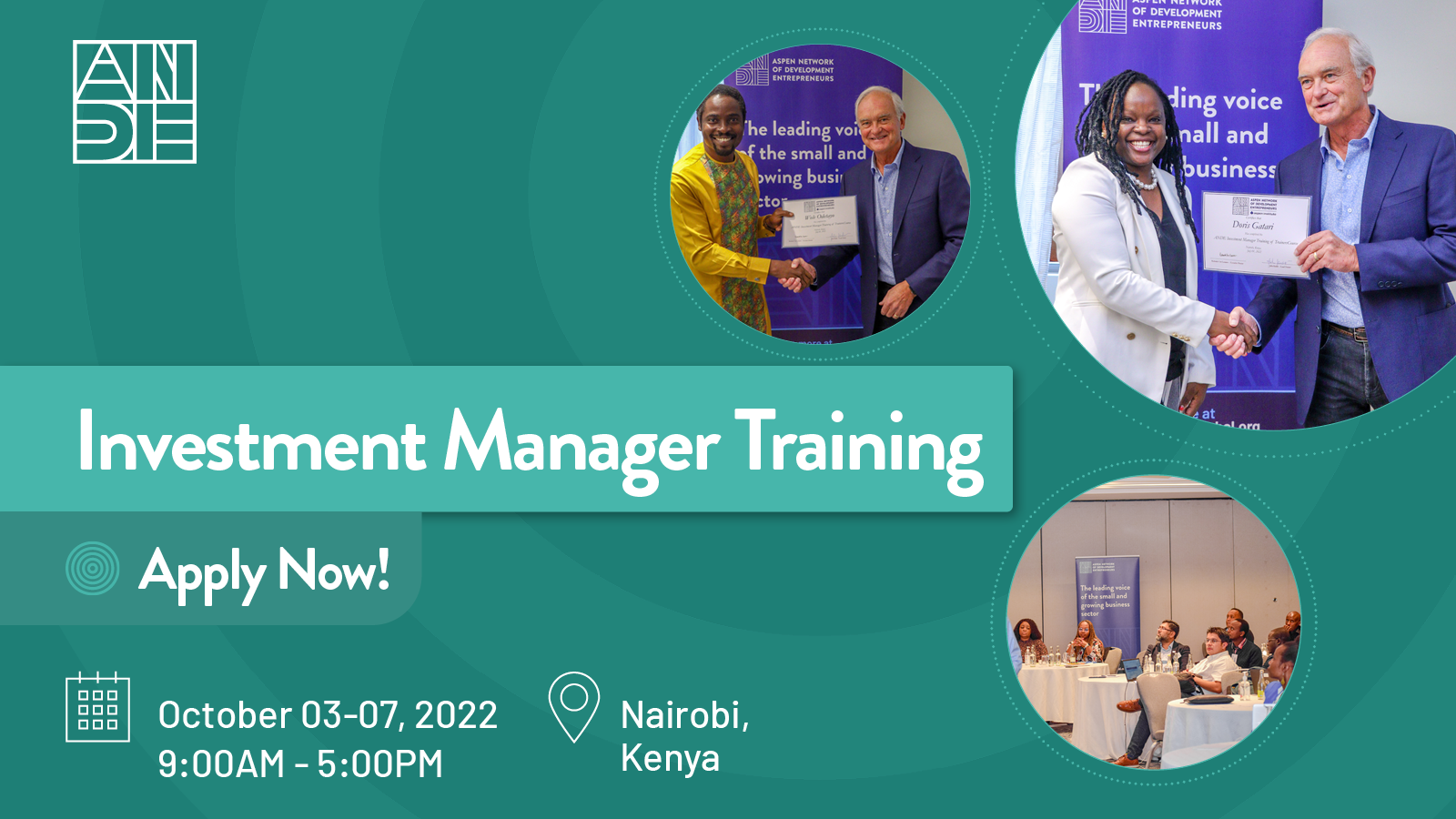 Investment Manager Training East Africa - ANDE
